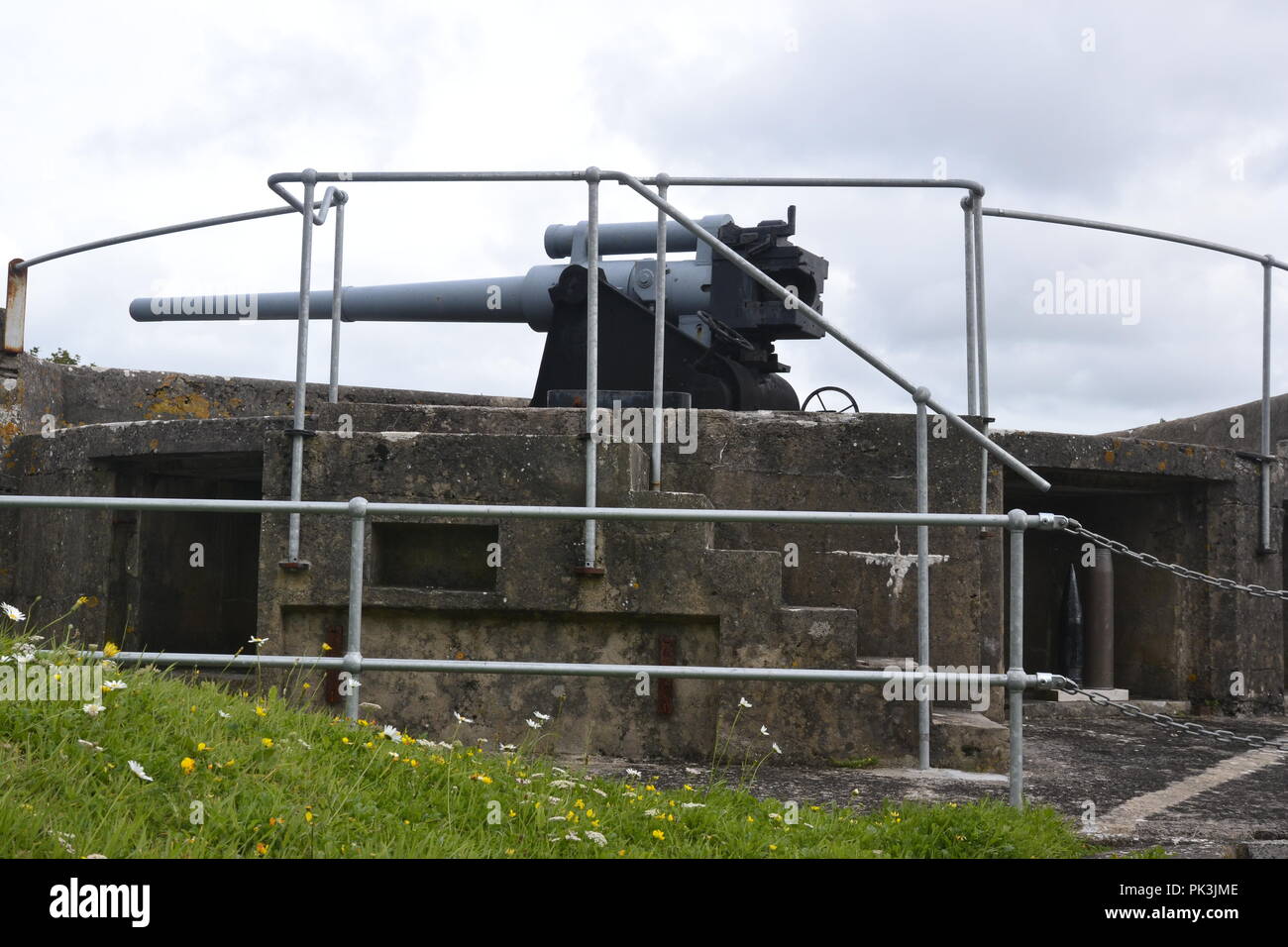 Chapel Bay Fort & Museum at Angle, Pembrokeshire, Wales, UK Stock Photo ...