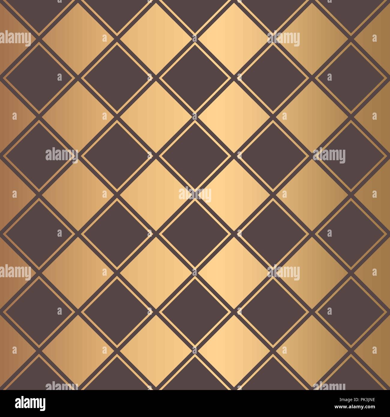 Art Deco Pattern Golden Squares Lines Background Stock Vector Image ...