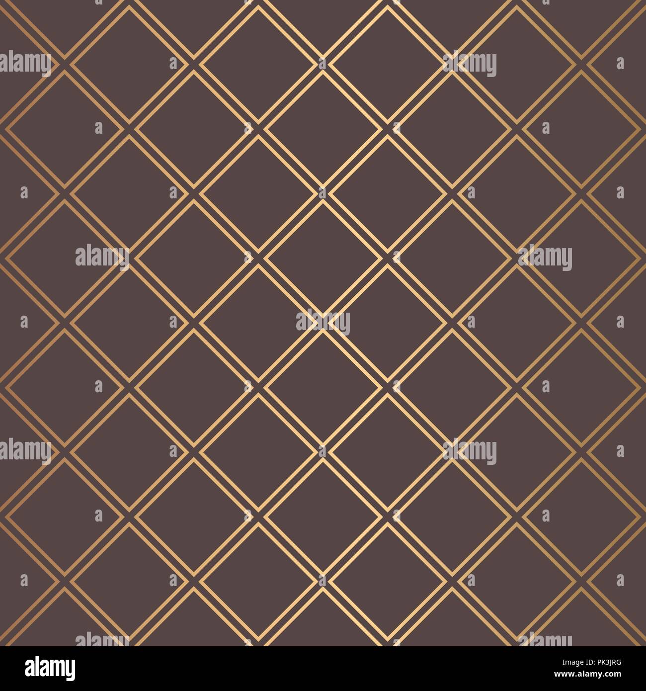 Art Deco Pattern Golden Squares Lines Background Stock Vector Image ...