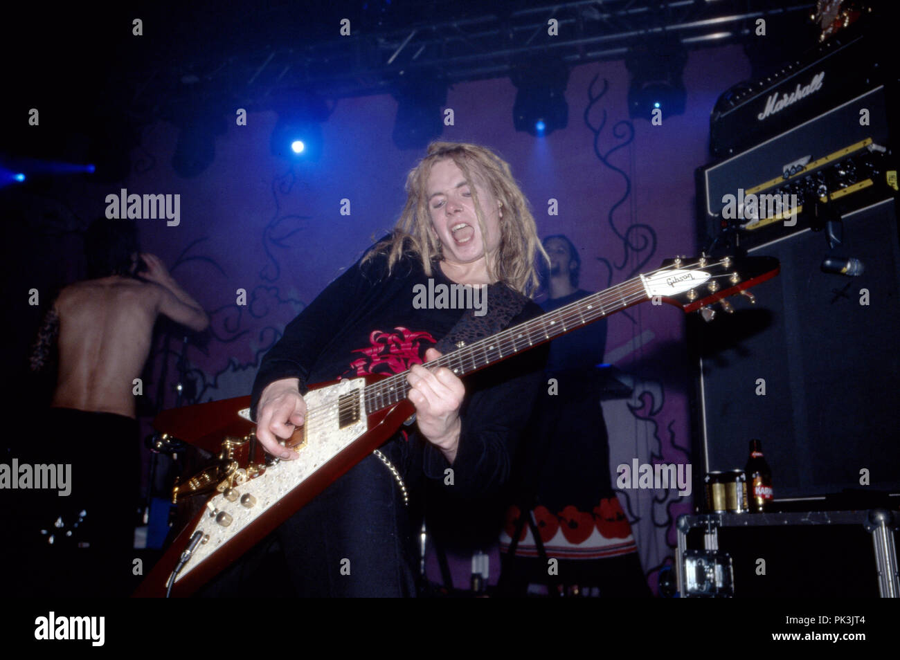 "HIM", Musikgruppe aus Finnland, bei einem Konzert in Helsinki ...