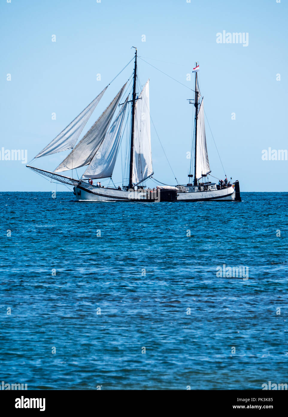 Tall Ship of the Denmark Island of Monn, Baltic Sea, Denmark ...