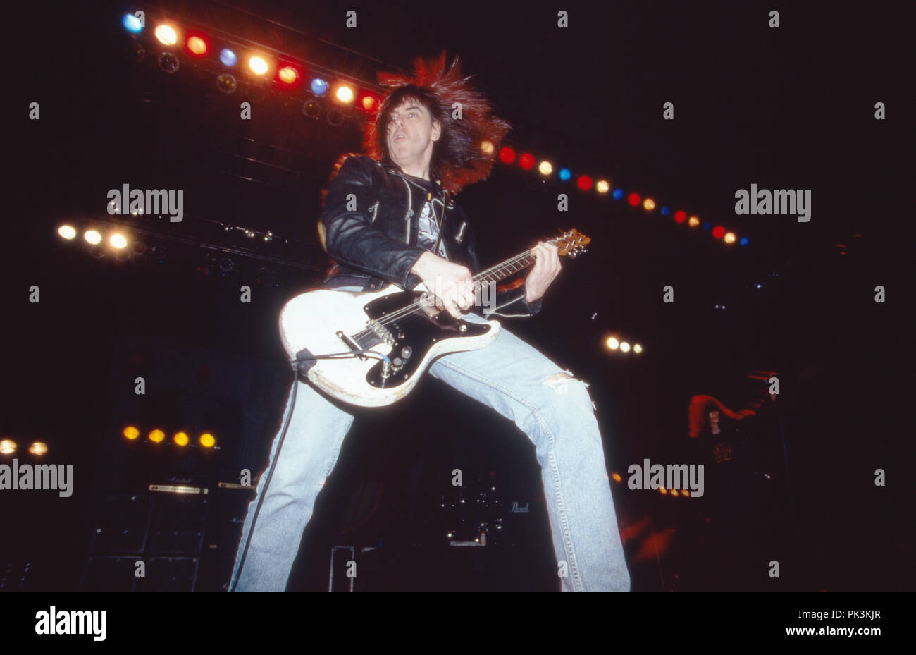 Gitarrist Johnny Ramone (John Cummings) der Ramones, amerikanische ...