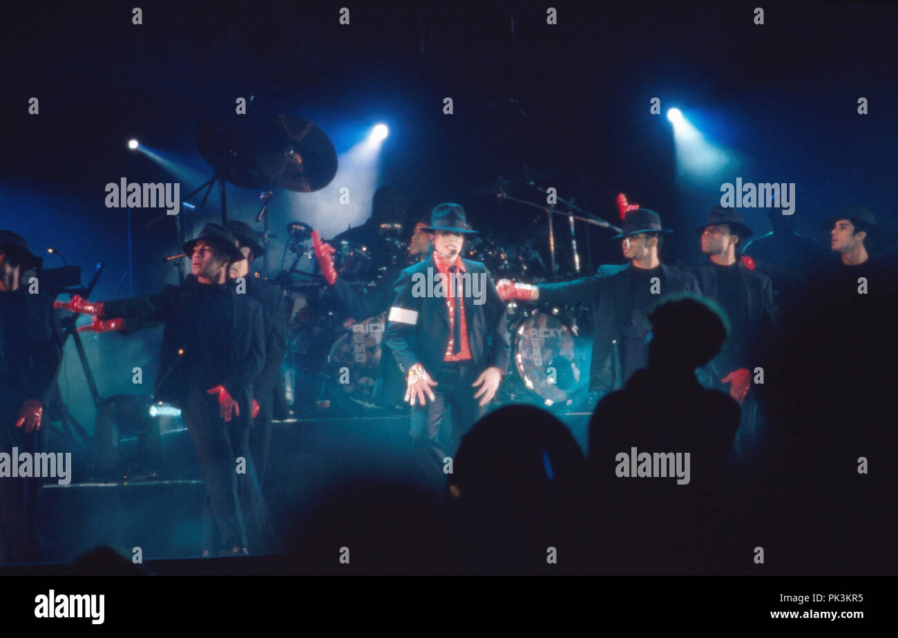 Michael Jackson, amerikanischer Sänger, Komponist und Tänzer, bei einem ...