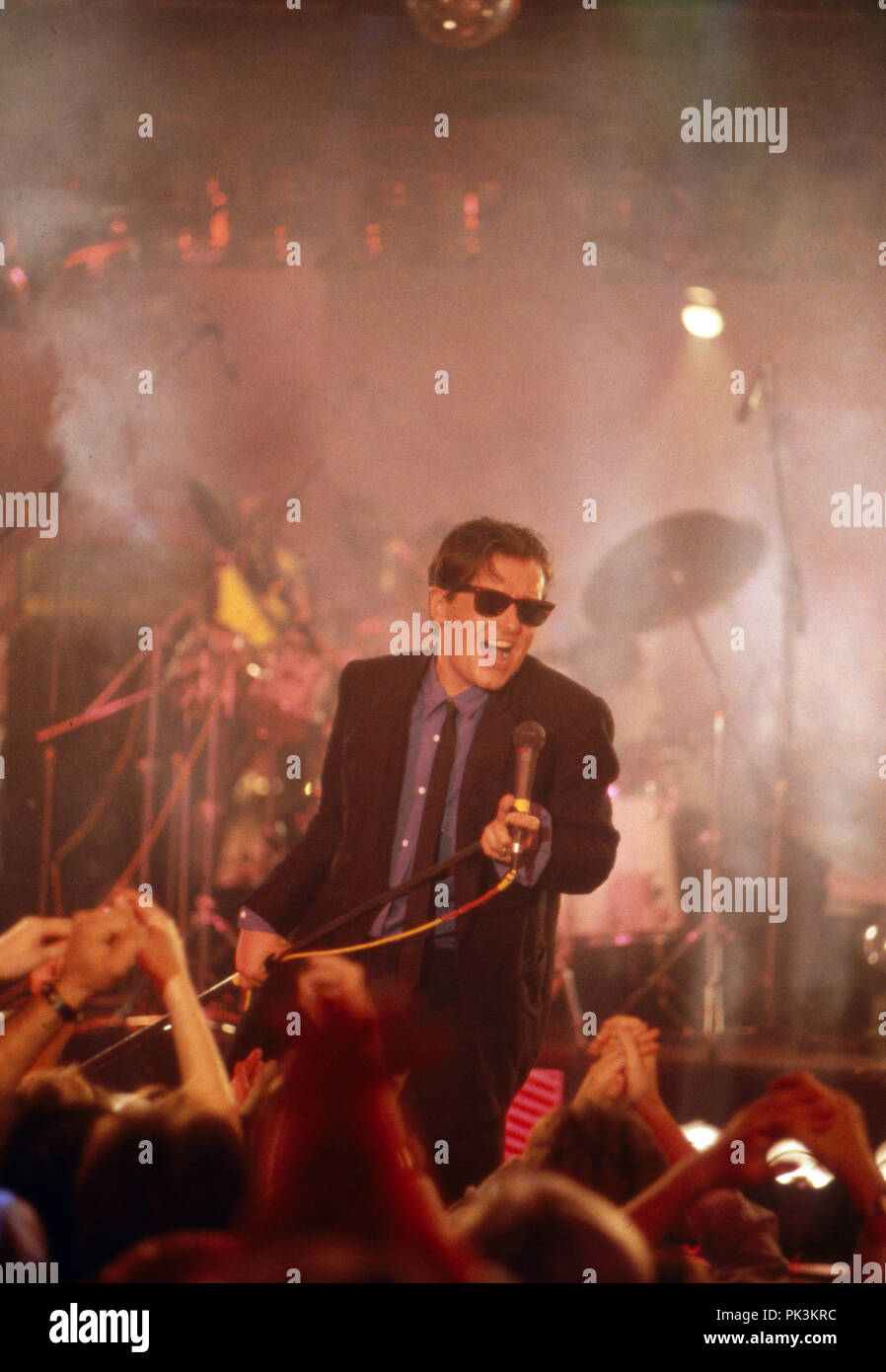 Falco, österreichischer Popsänger bei einem Auftritt, Deutschland 1986 ...