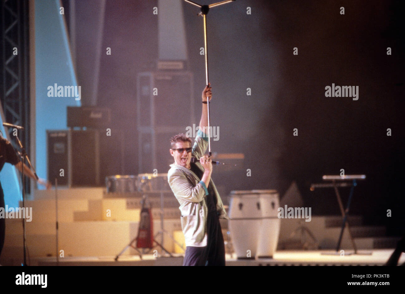Falco, österreichischer Popsänger, bei einem Auftritt auf der IFA in ...