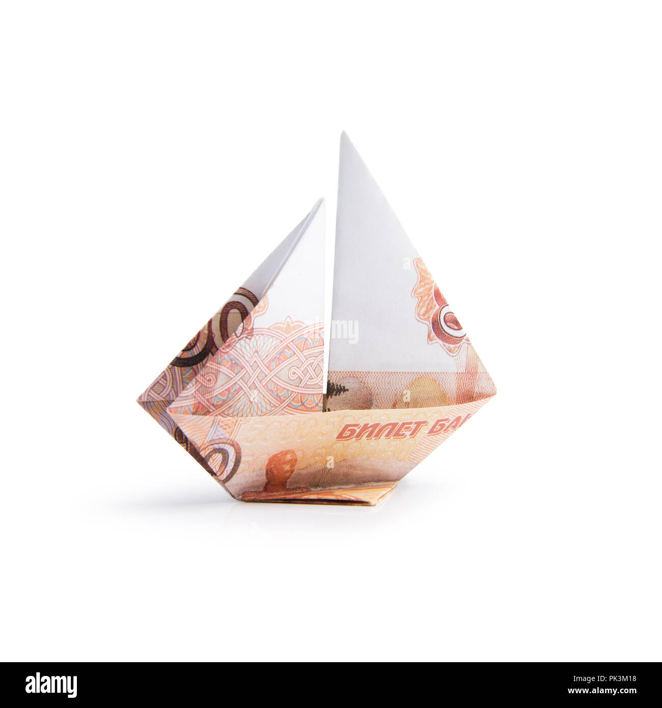 ship from banknotes Stock Photo - Alamy