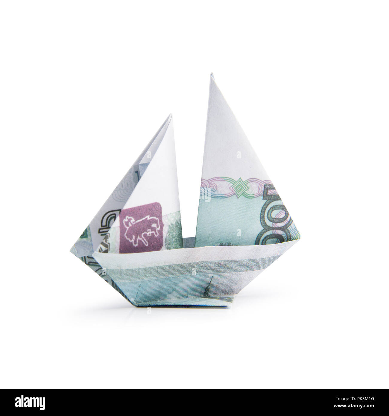 ship from banknotes Stock Photo - Alamy