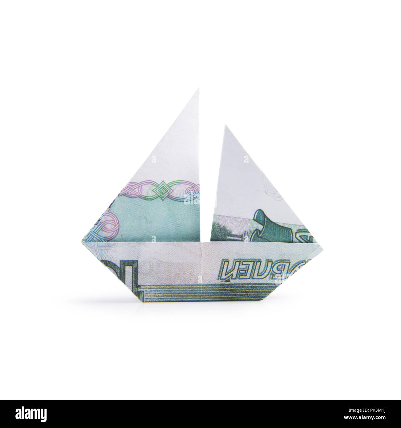 ship from banknotes Stock Photo - Alamy