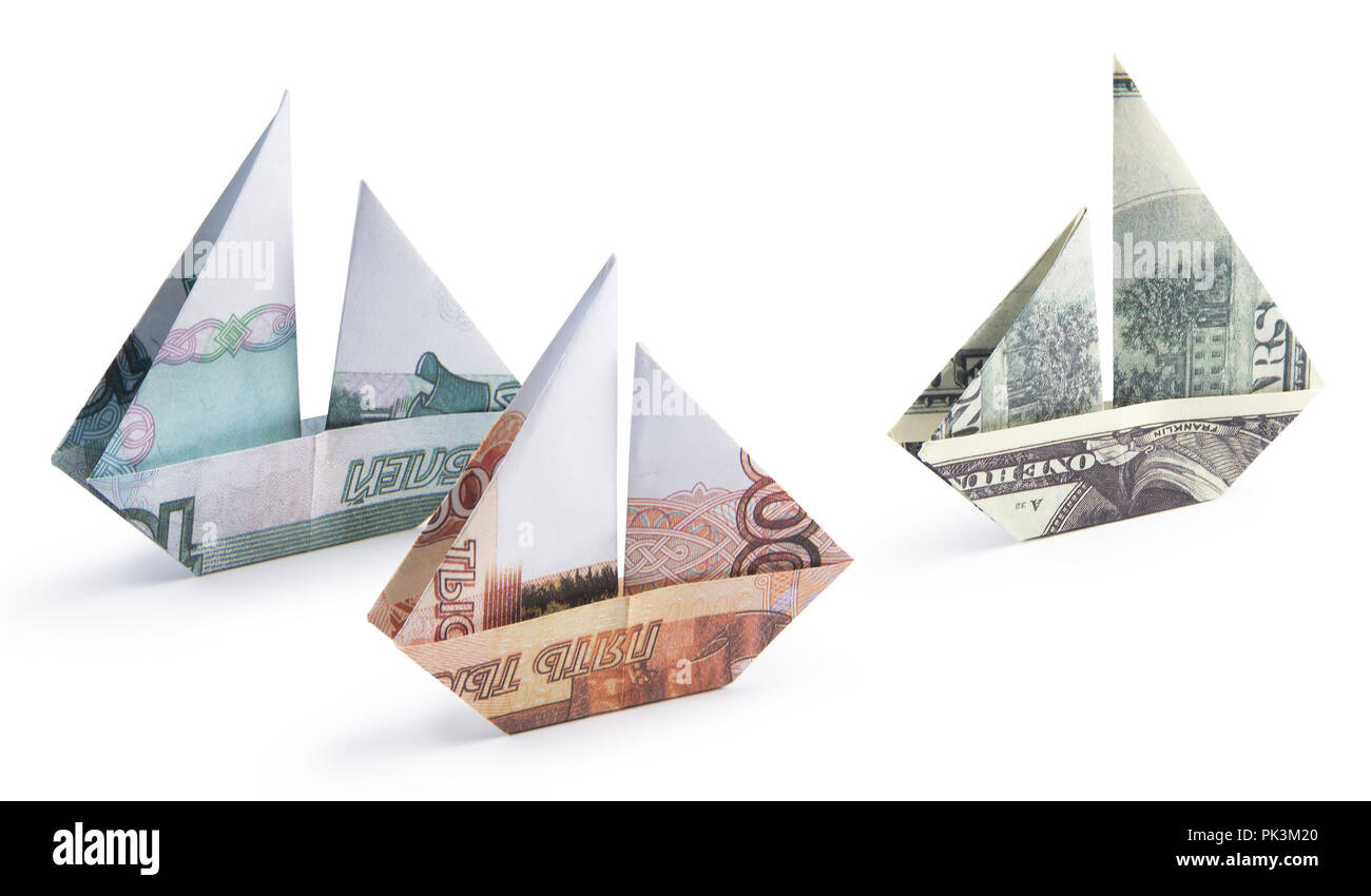 ship from banknotes Stock Photo - Alamy