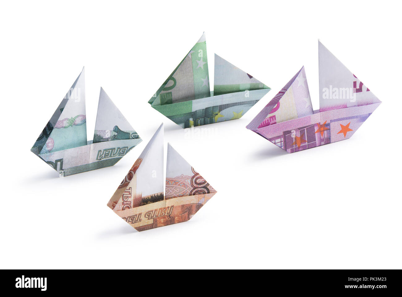 ship from banknotes Stock Photo - Alamy