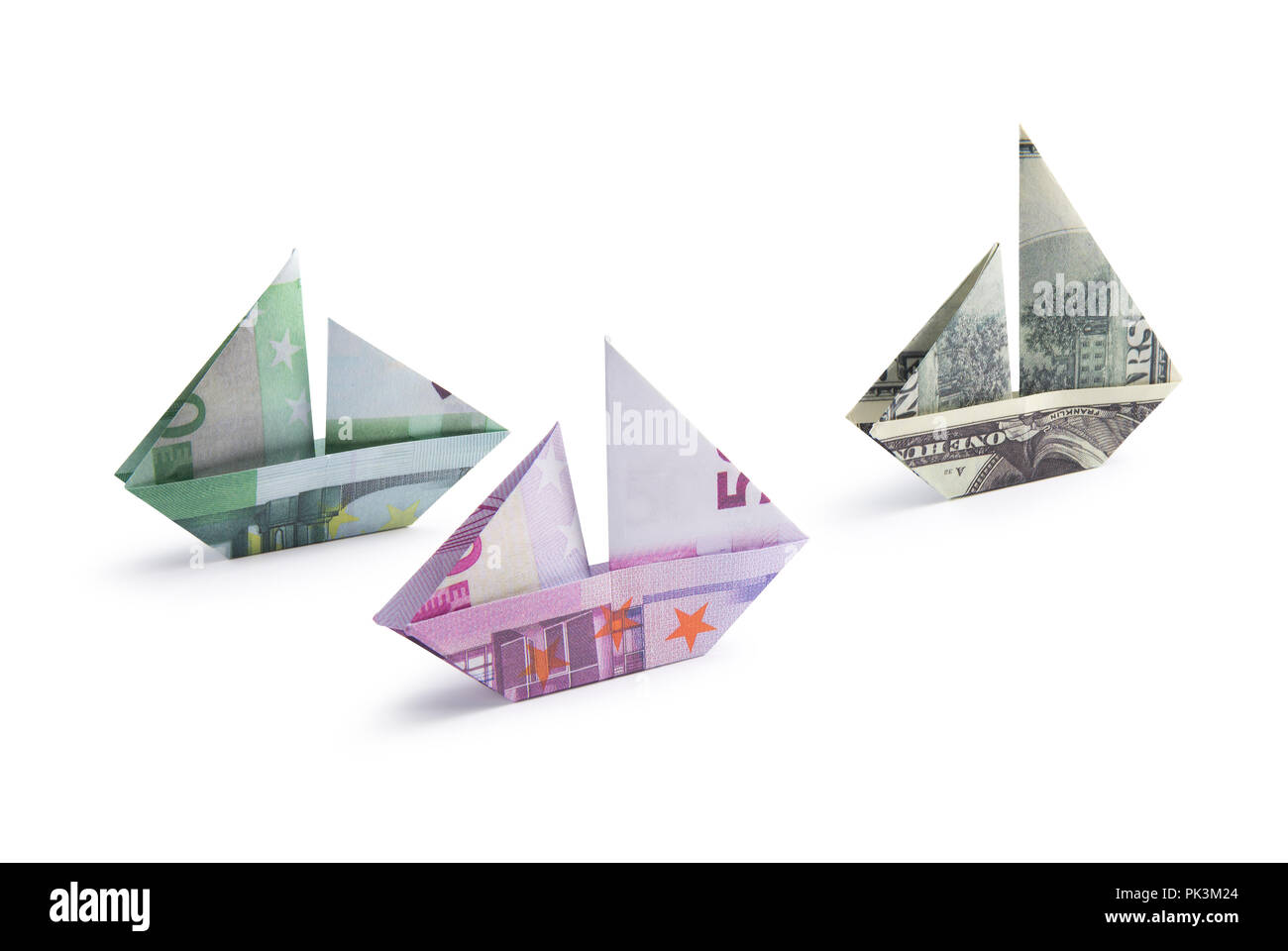 ship from banknotes Stock Photo - Alamy
