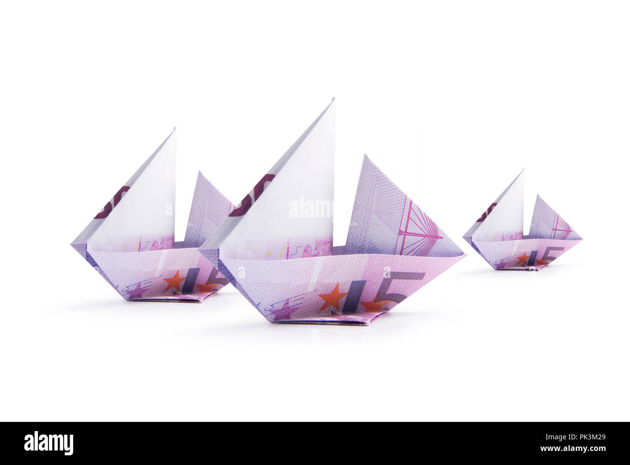 ship from banknotes Stock Photo - Alamy