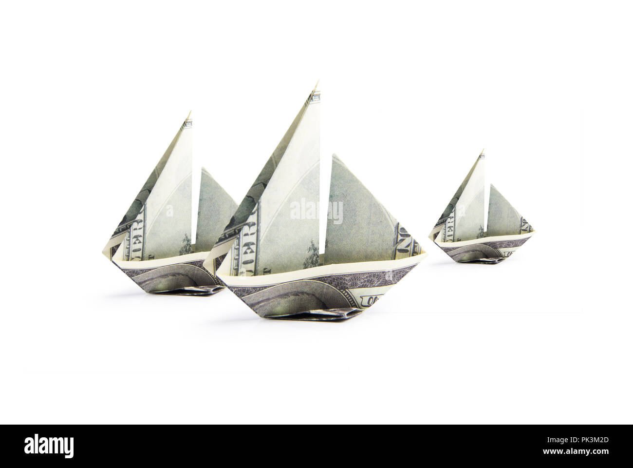 ship from banknotes Stock Photo - Alamy