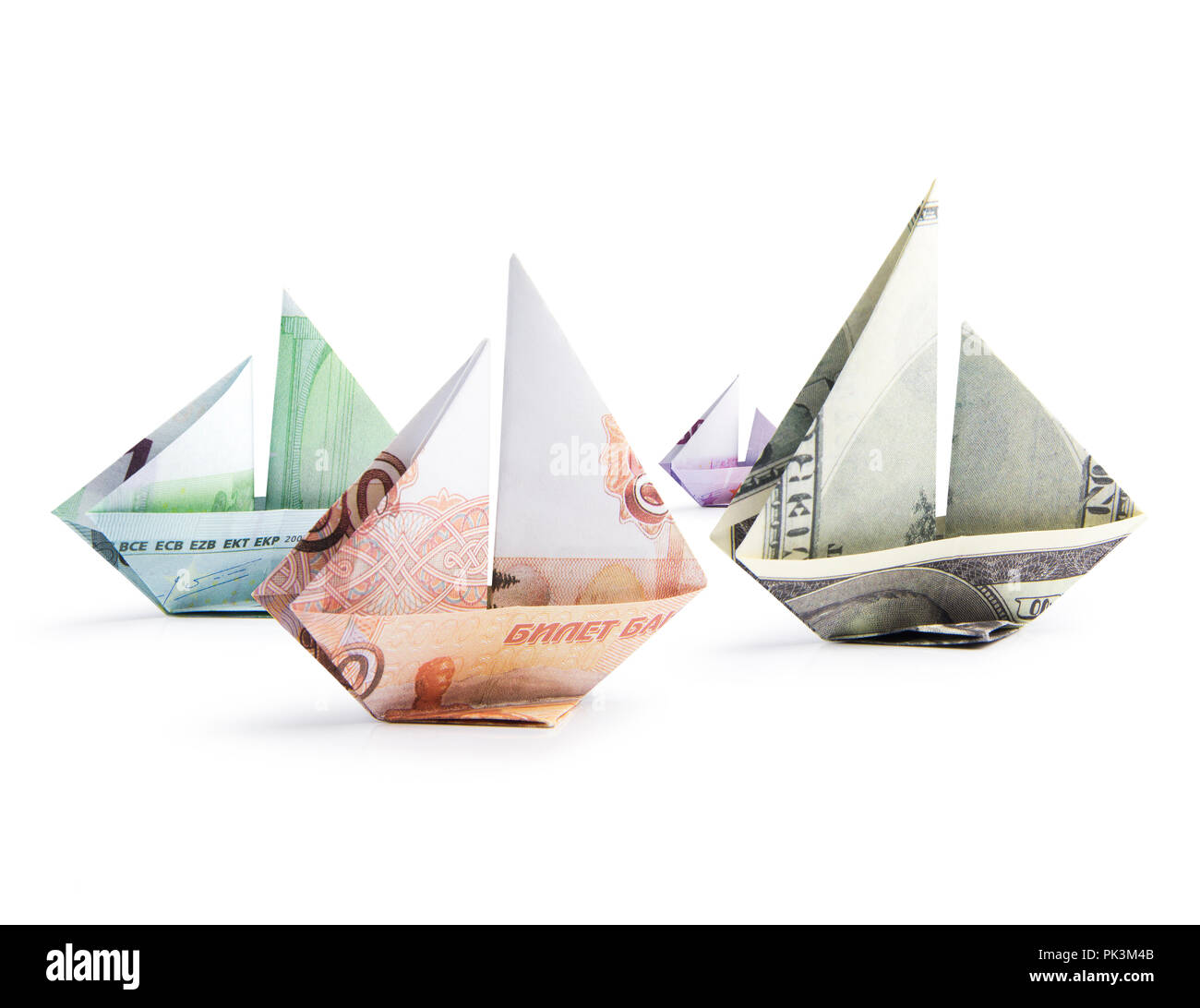 ship from banknotes Stock Photo - Alamy
