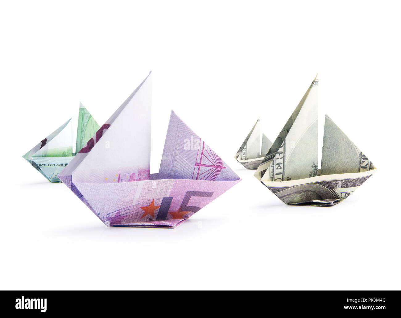 ship from banknotes Stock Photo - Alamy