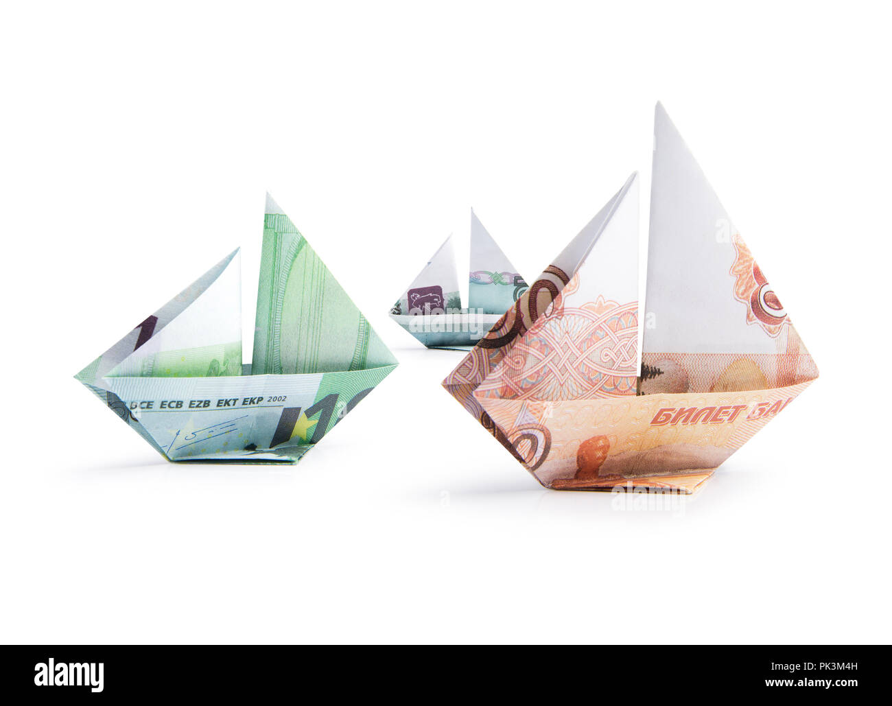 ship from banknotes Stock Photo - Alamy