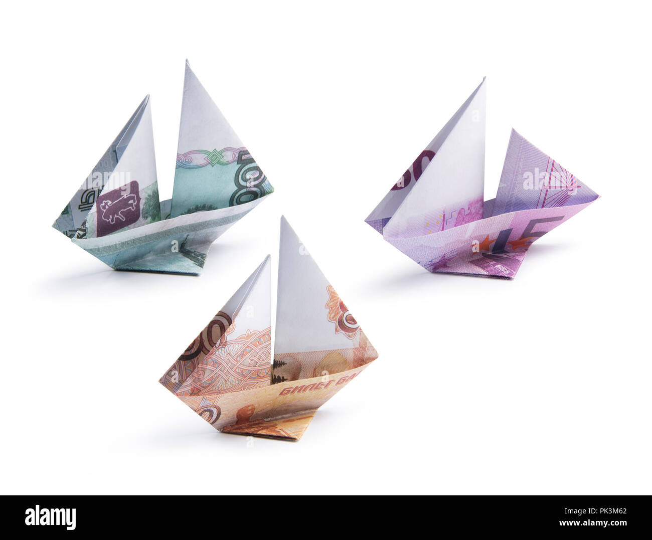 ship from banknotes Stock Photo - Alamy
