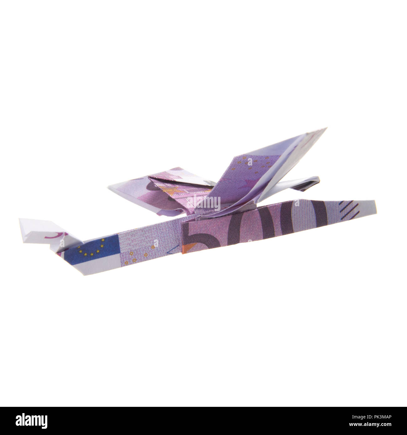 origami airplane from banknotes Stock Photo - Alamy