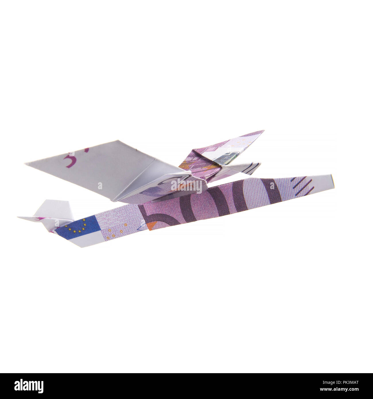 origami airplane from banknotes Stock Photo - Alamy