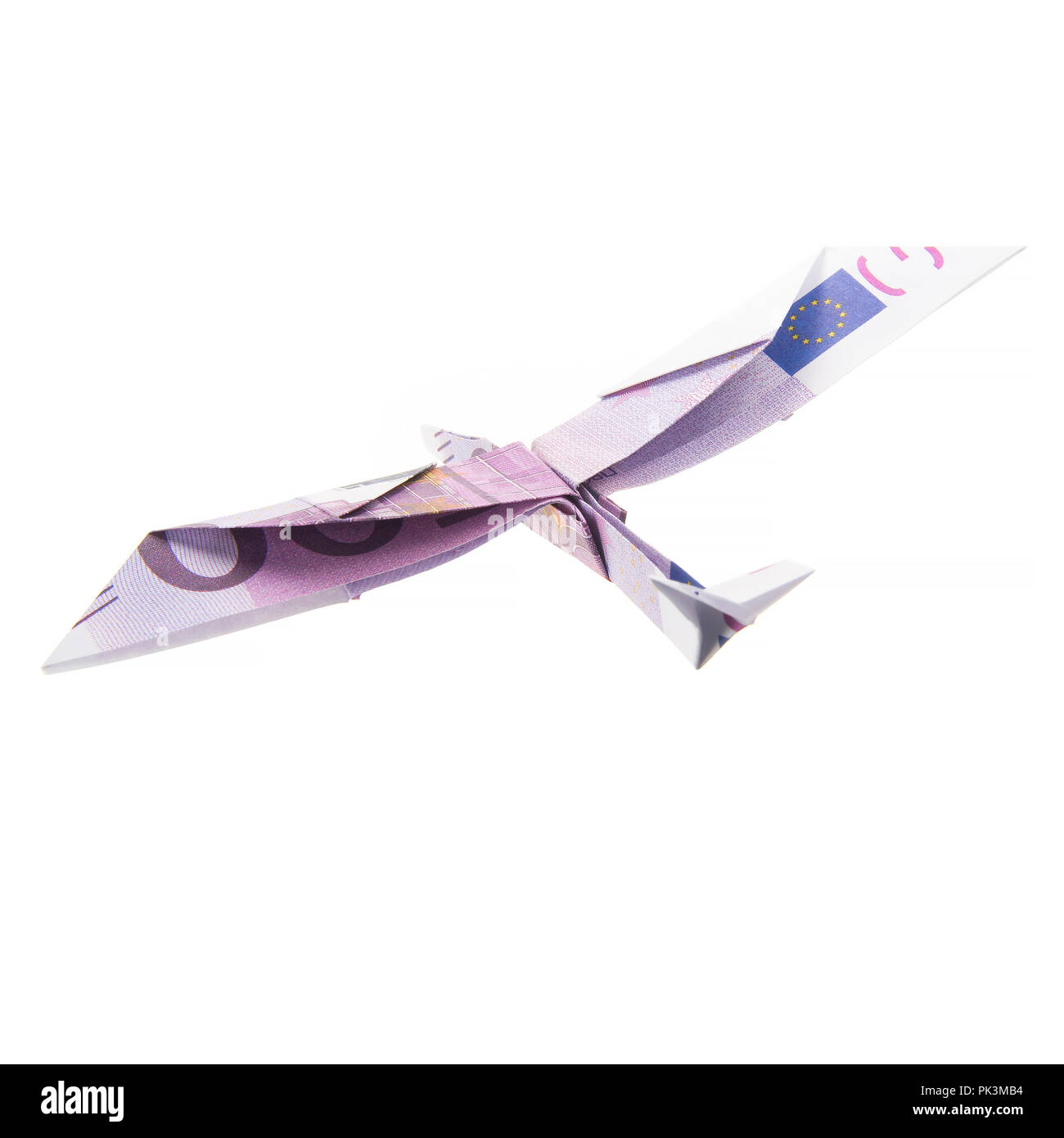 origami airplane from banknotes Stock Photo - Alamy