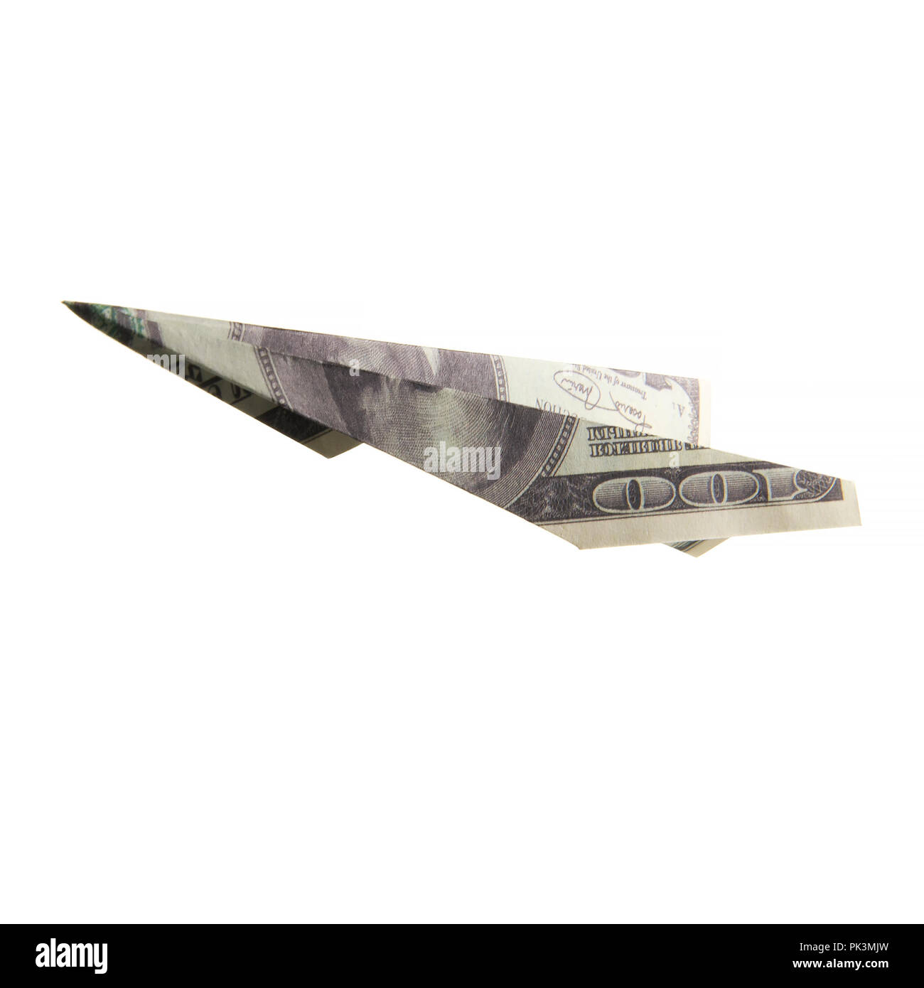 origami airplane from banknotes Stock Photo - Alamy