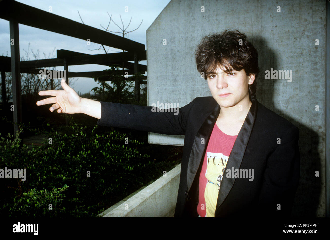 Nino De Angelo in April 1983 in Köln / Cologne. | usage worldwide Stock ...