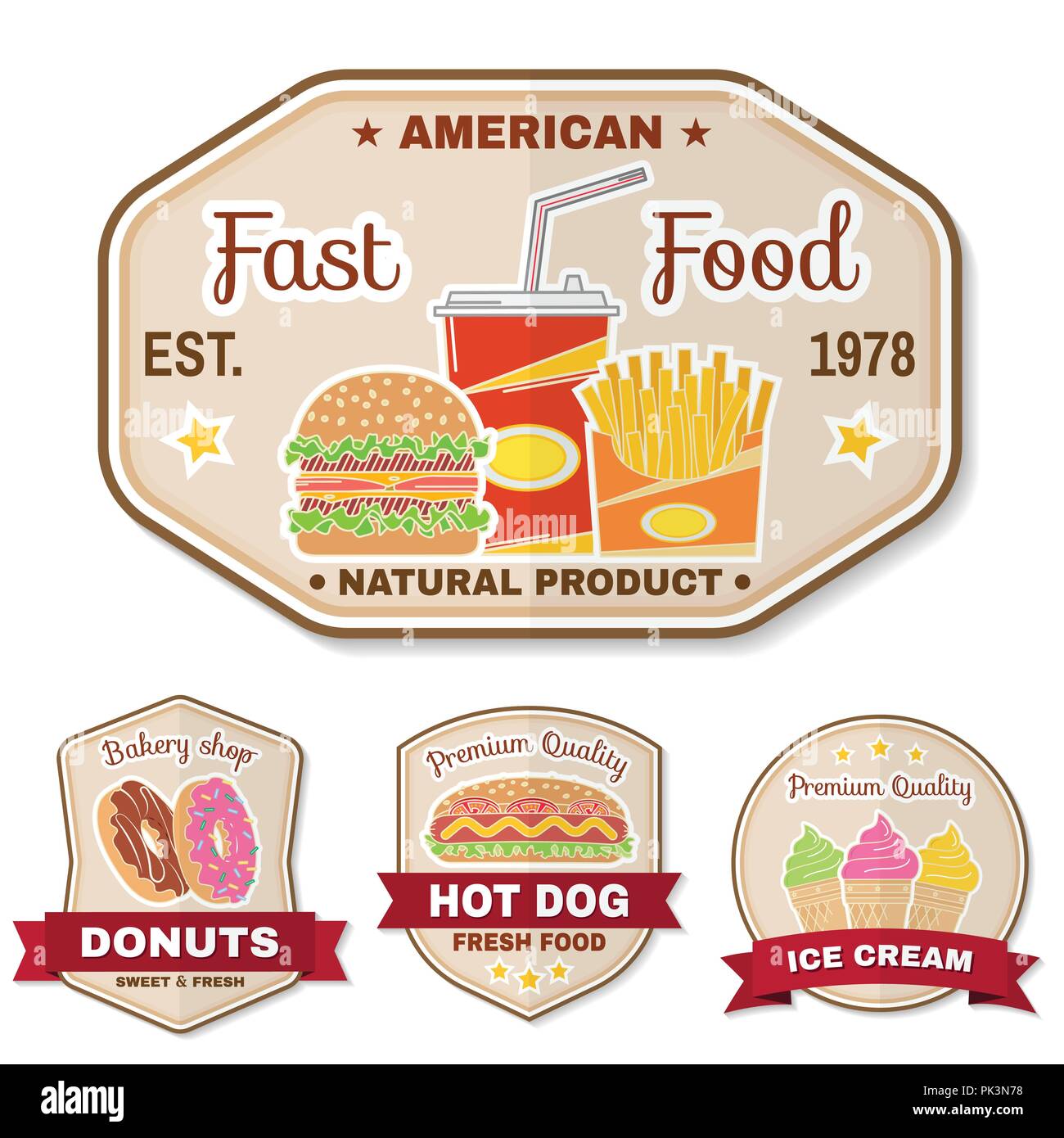 American Fast Food Logos