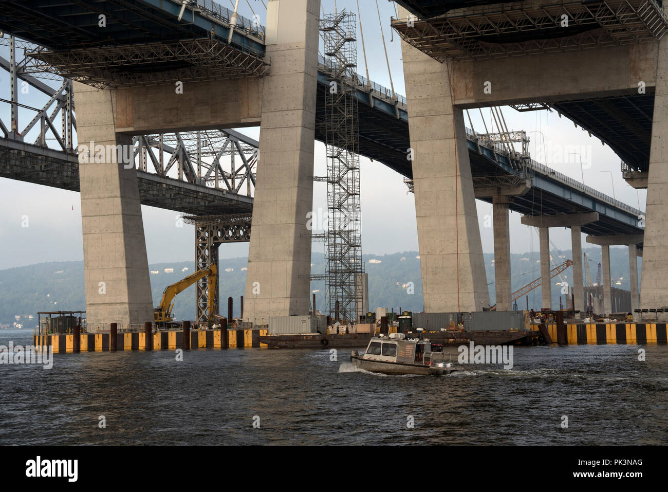The Mario M. Cuomo Bridge, replacing the Tappan Zee Bridge linking ...