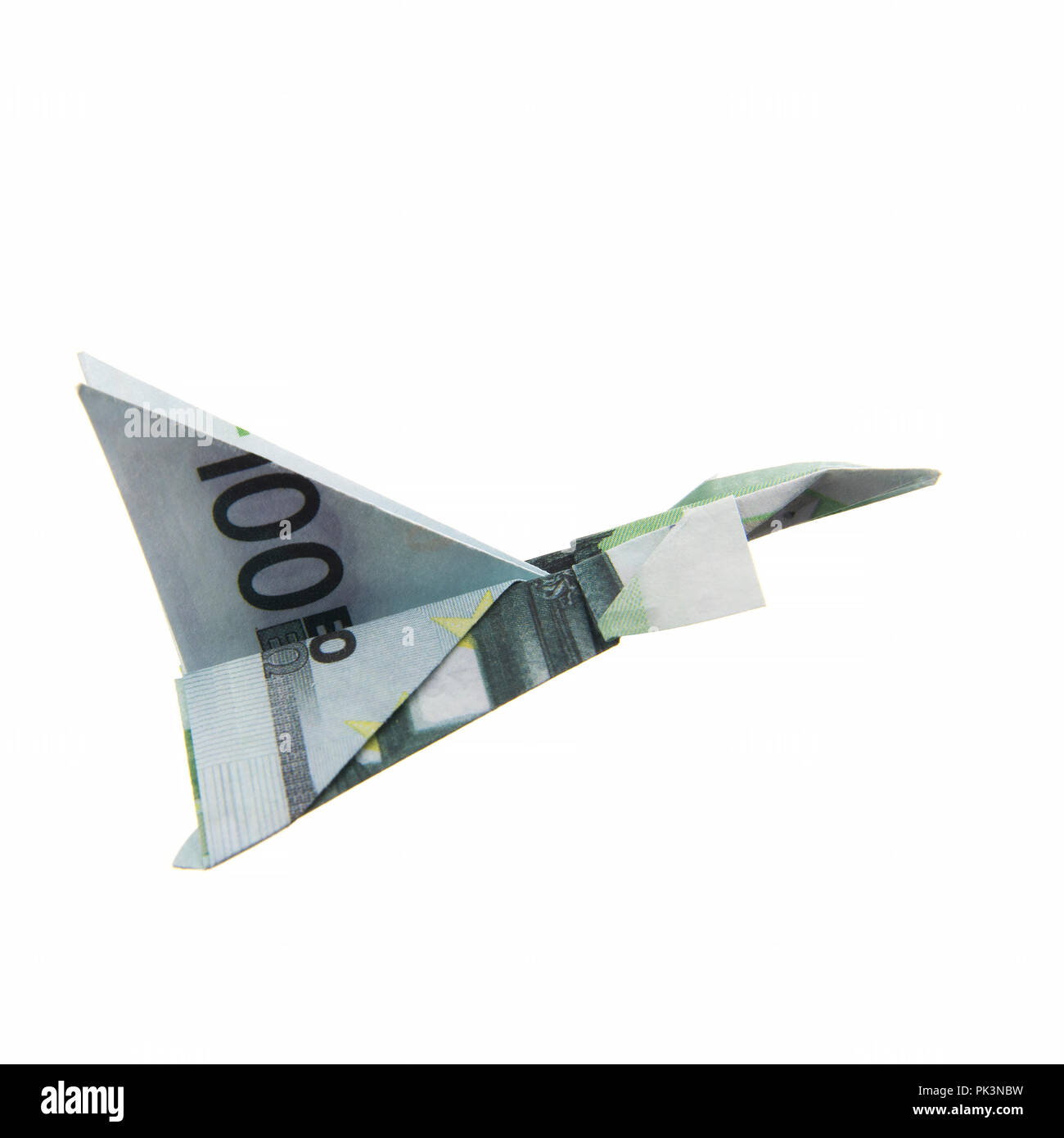 origami airplane from banknotes Stock Photo - Alamy