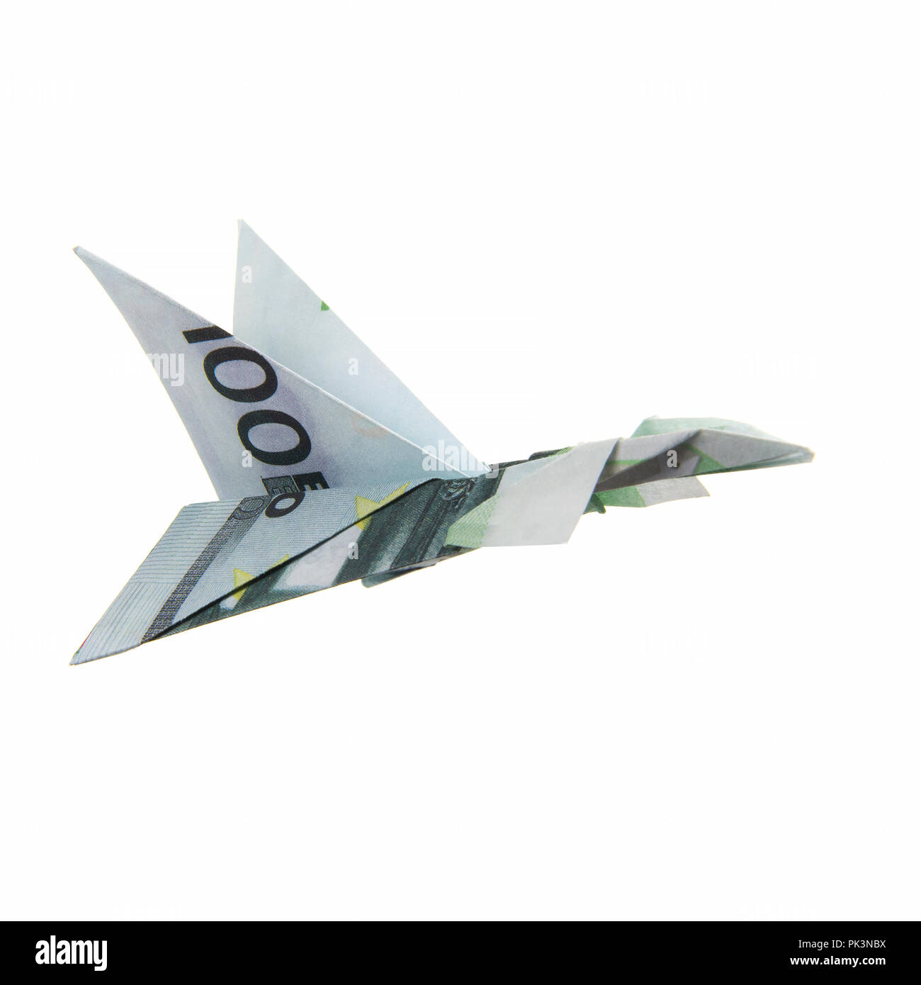 Euro paper aeroplane hi-res stock photography and images - Alamy