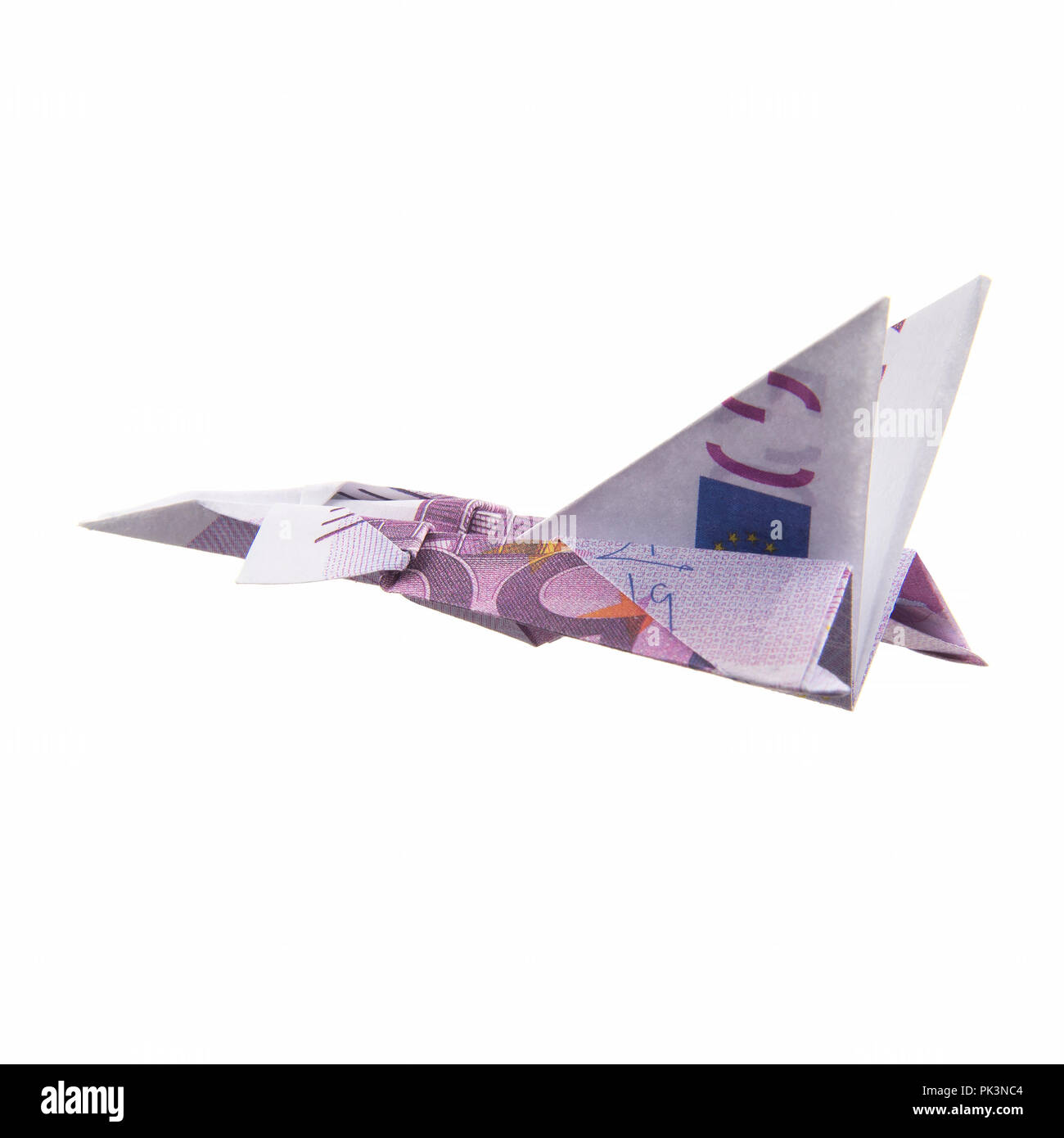origami airplane from banknotes Stock Photo - Alamy