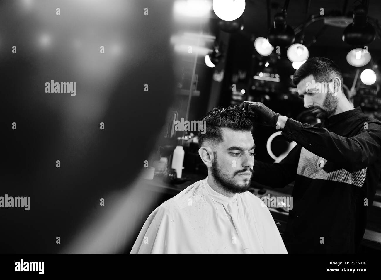 Professional barbershop Black and White Stock Photos & Images - Alamy