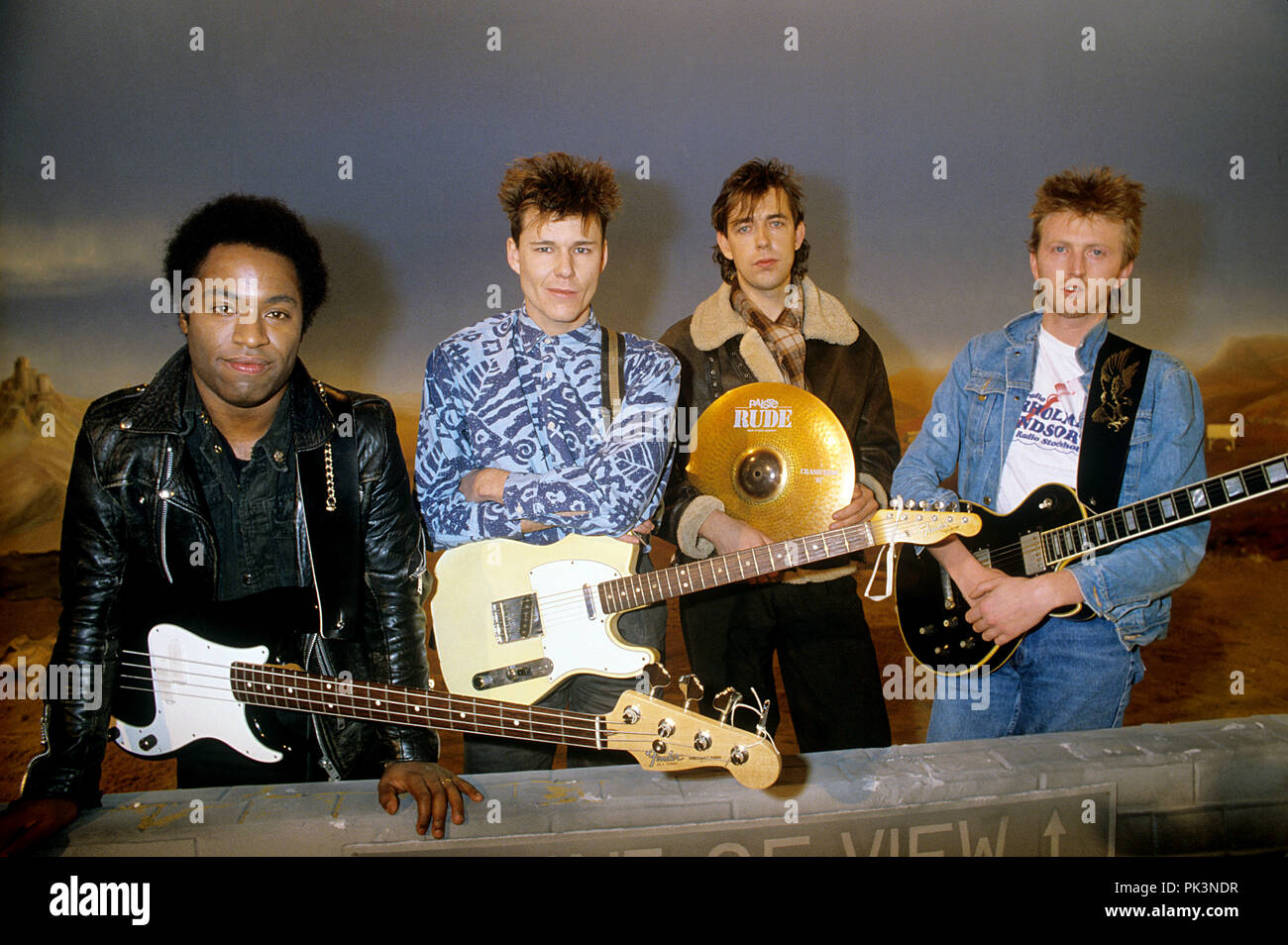 Big Country (l-r): Tony Butler, Stuart Adamson, Mark Brzezicki, Bruce ...