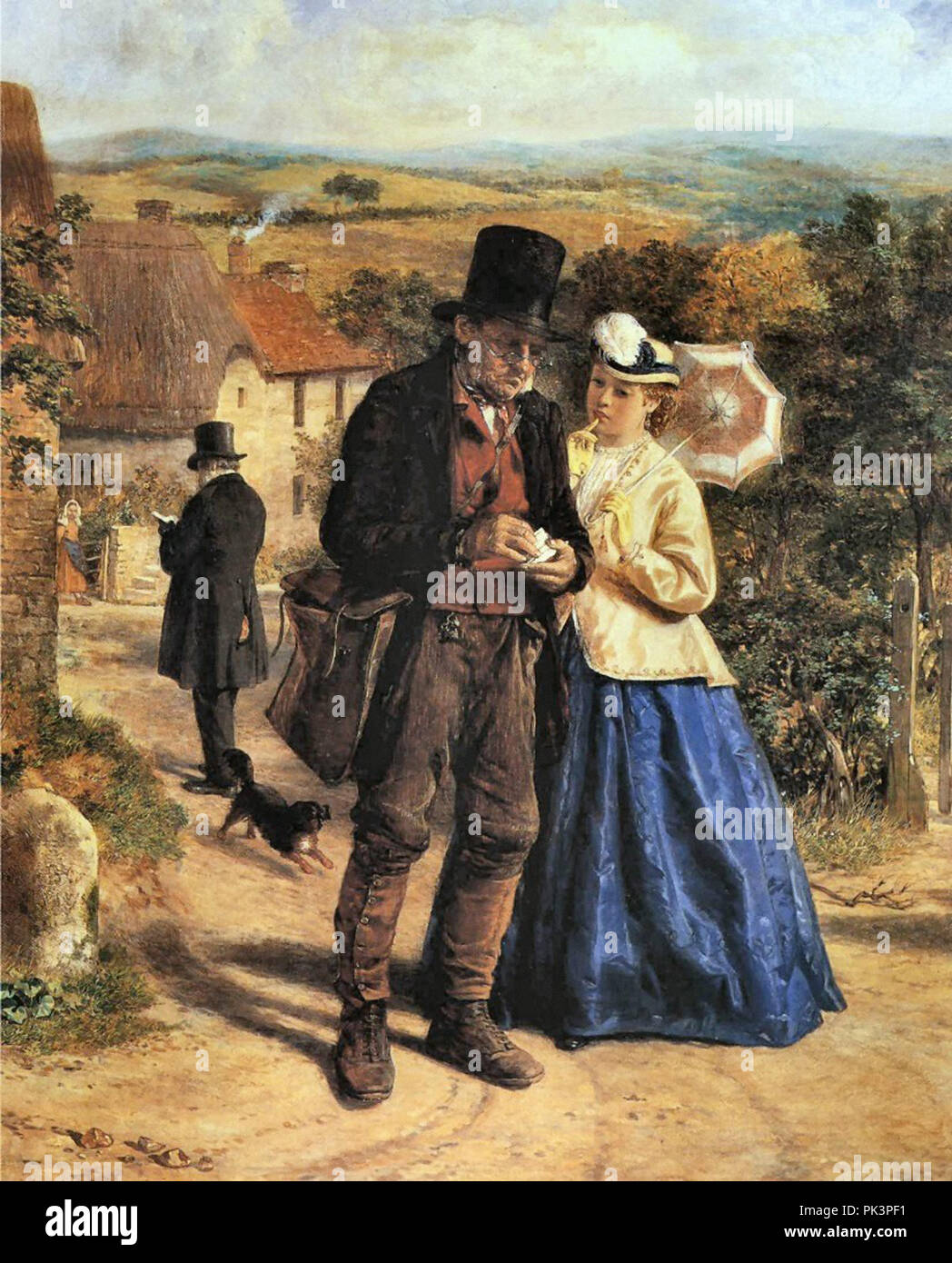 Hemsley William - the Village Postman Stock Photo - Alamy