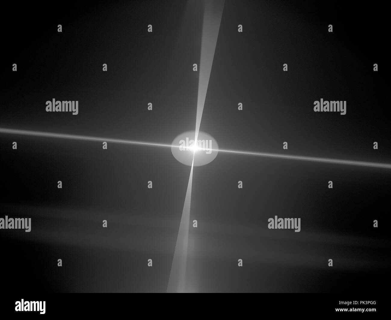 Beacon light black and white effect, computer generated abstract ...