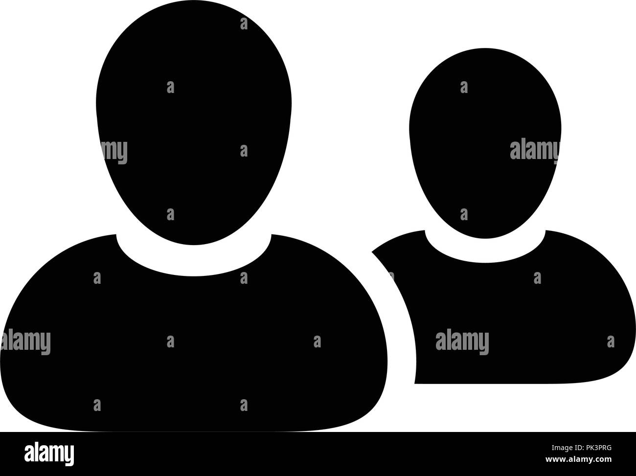 Employee icon vector male group of persons symbol avatar for business ...