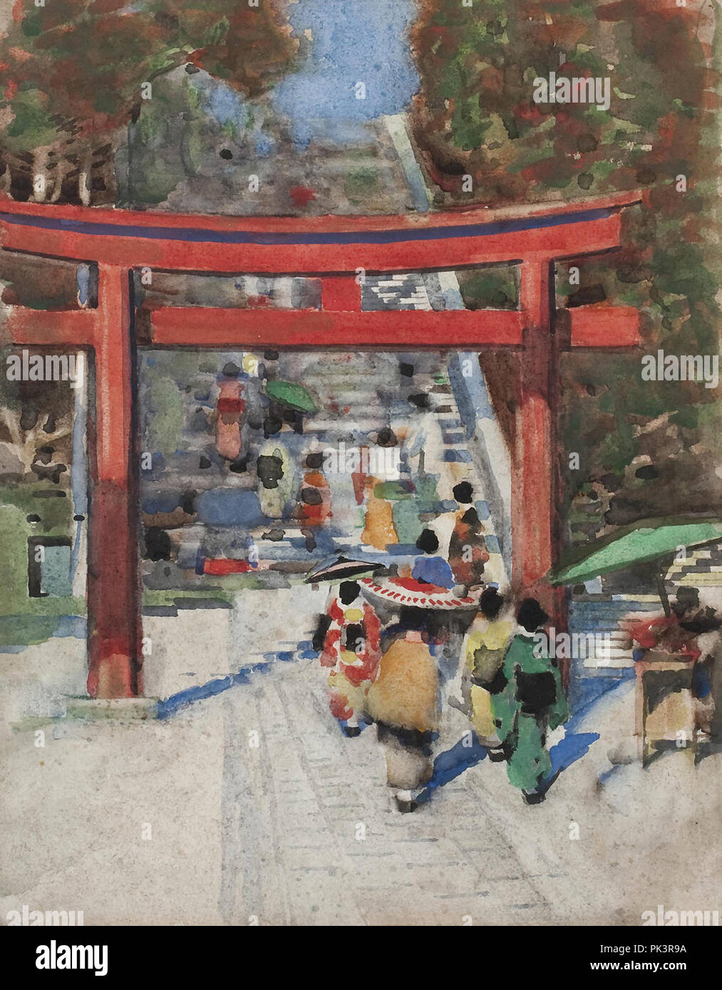 Henry George - Japanese Scene Stock Photo - Alamy