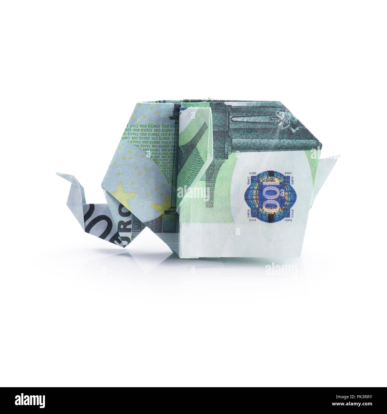 origami elephant from banknotes Stock Photo - Alamy
