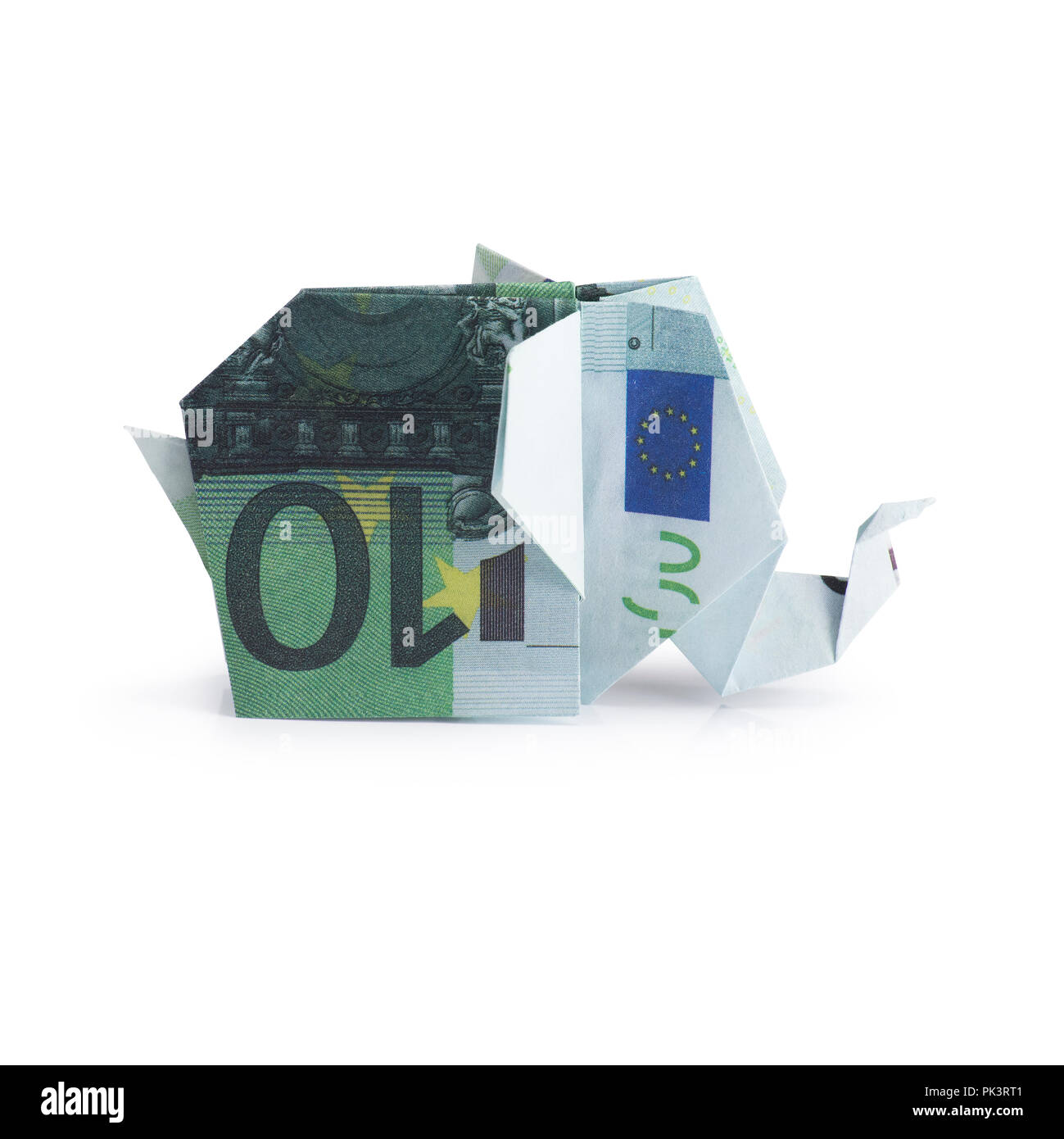 origami elephant from banknotes Stock Photo - Alamy