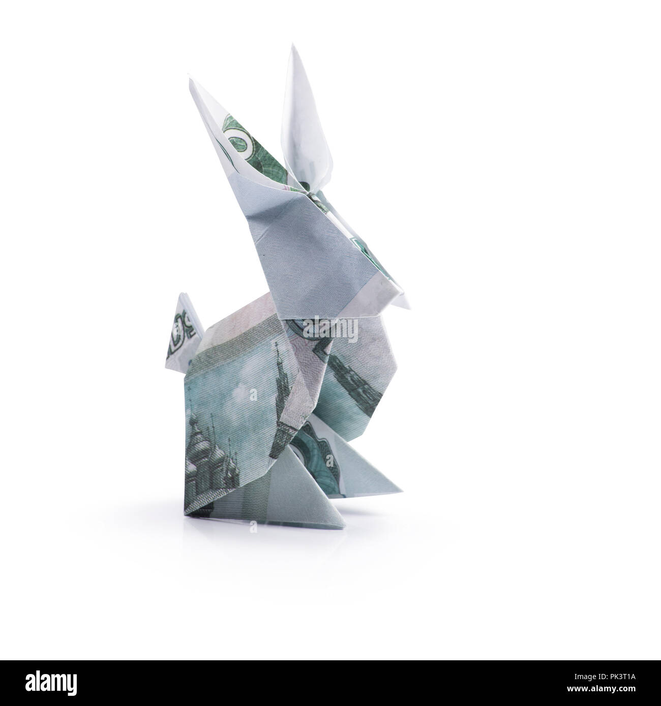 Money origami rabbit hi-res stock photography and images - Alamy