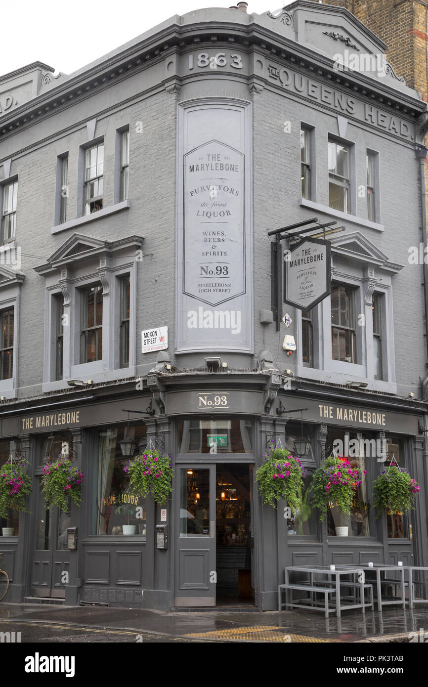 Marylebone pub bar hi-res stock photography and images - Alamy