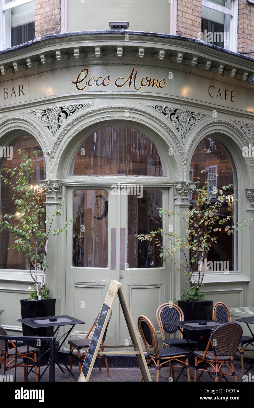 Coco Momo Bar and Cafe, Marylebone; London; England; UK Stock Photo - Alamy