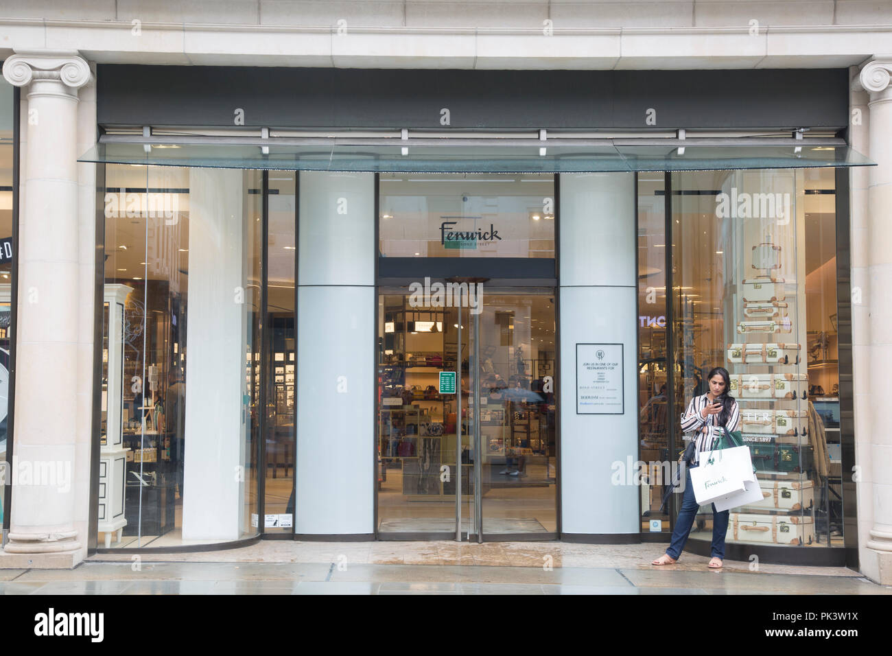 Fenwick Shop, New Bond Street; London; England; UK Stock Photo - Alamy