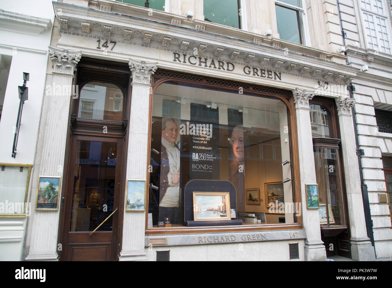 Richard Green Art Gallery; New Bond Street; London; England; UK Stock Photo - Alamy