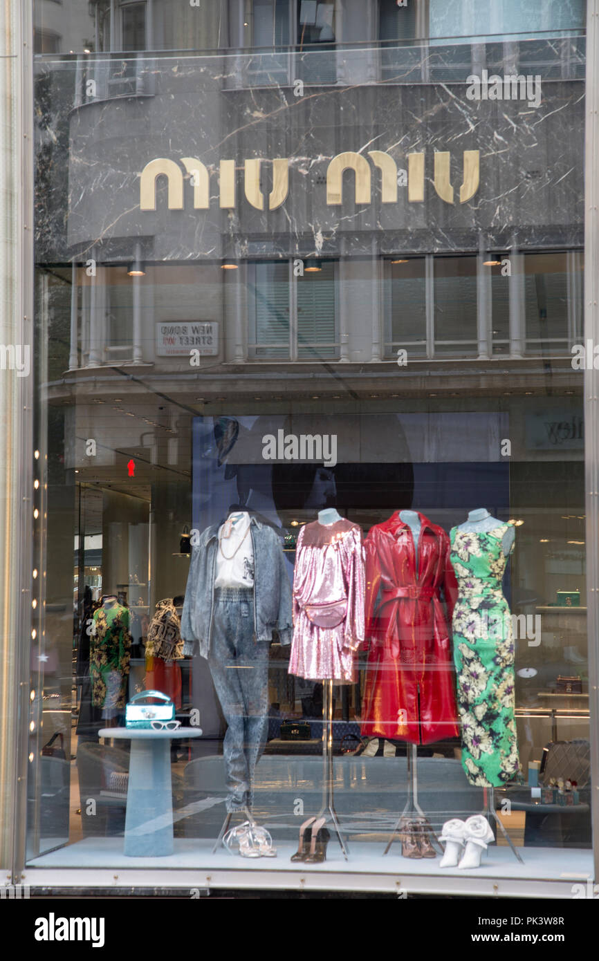 Miu Miu Store; New Bond Street; London; England; UK Stock Photo - Alamy