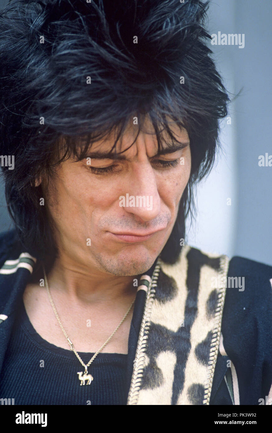 Ron Wood on 09.07.1988 in Nürnberg / Nuremberg. | usage worldwide Stock ...