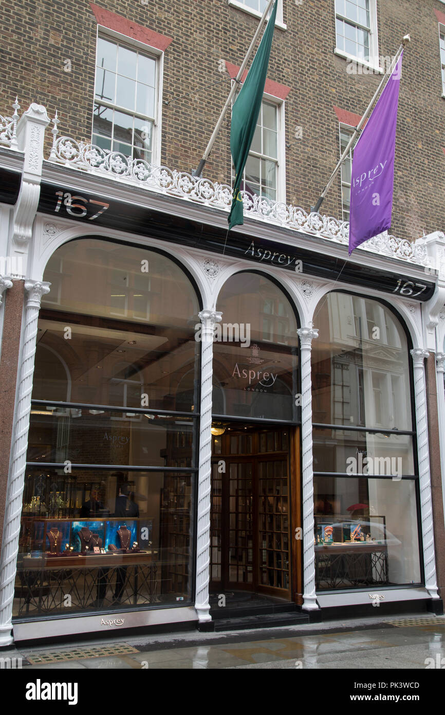 Asprey Store; New Bond Street; London; England; UK Stock Photo - Alamy