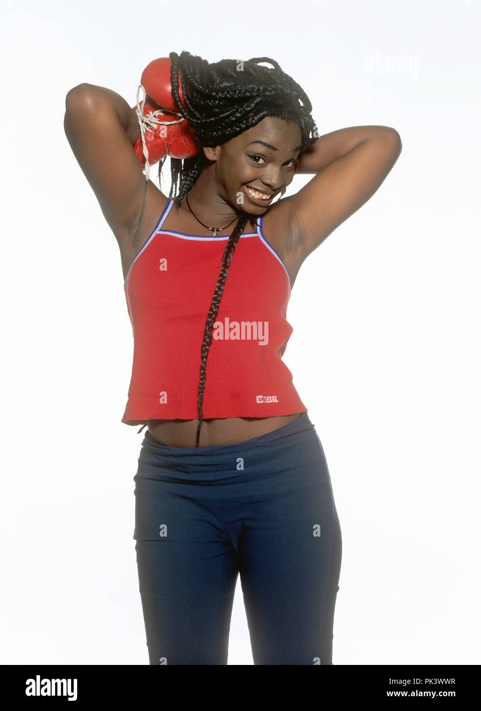 Cleopatra (Zainam Higgins) on 25.08.1998 in München / Munich. | usage ...