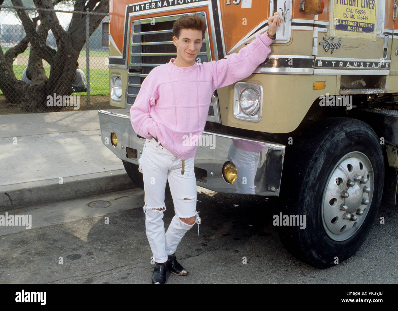 Noah Hathaway on 18.02.1989 in Los Angeles. | usage worldwide Stock ...