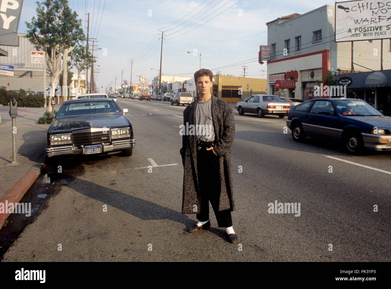 Noah Hathaway on 18.02.1989 in Los Angeles. | usage worldwide Stock ...